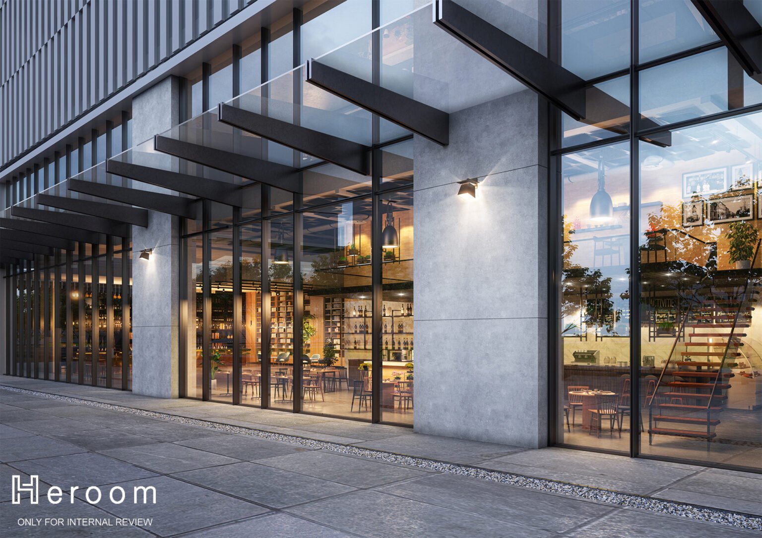 Retail Store Exterior Rendering