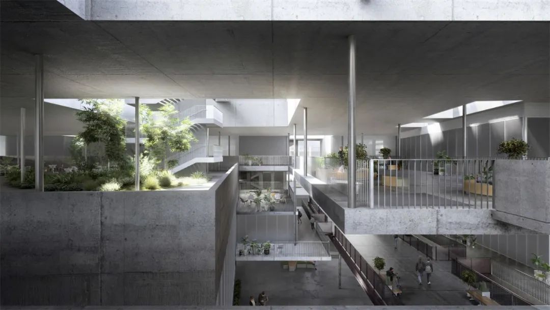 Another rendering image is a close up for the main building shows the ...