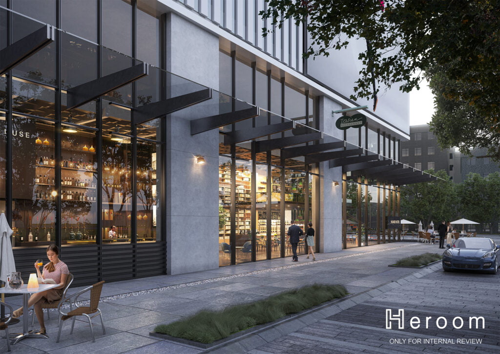 Retail Store Exterior Rendering
